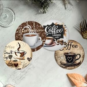 Kitchen | Vintage Coffeethemed Decorative Plates Set | Poshmark